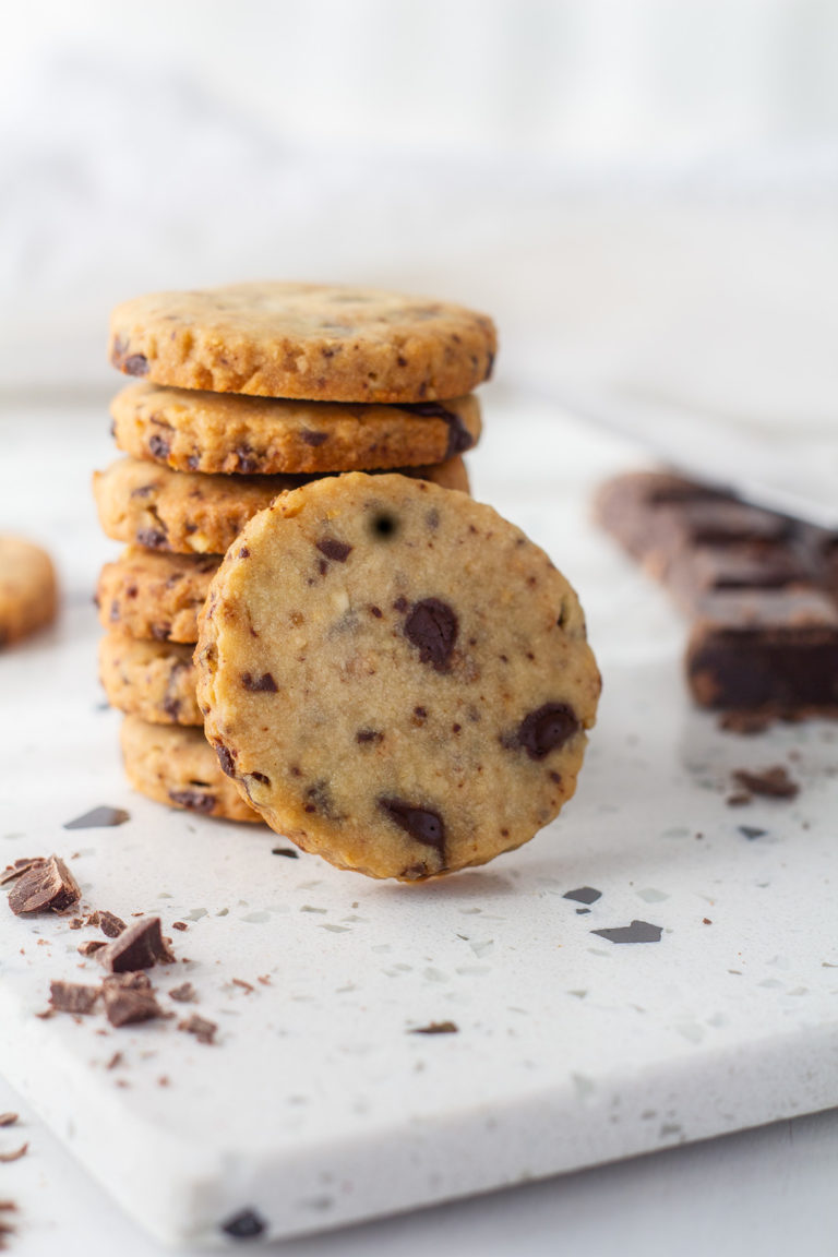 Sablés vegan aux pépites de chocolat - Ma vie caramel